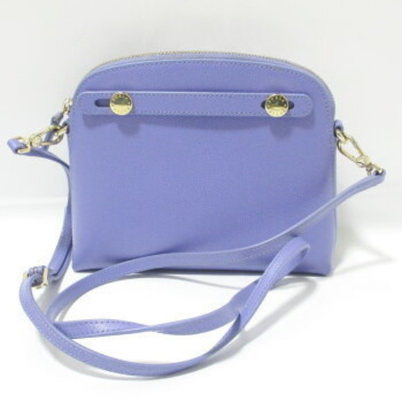 Furla | Bags | Furla Piper Leather Shoulder Bag Purple | Poshmark
